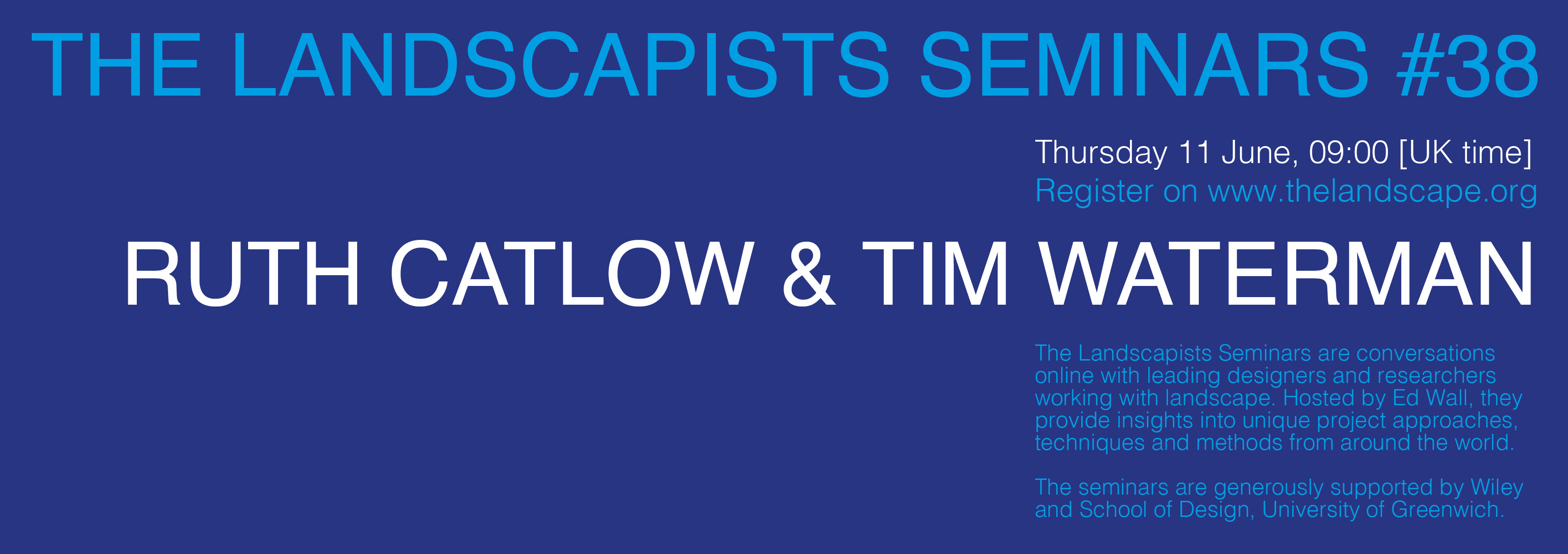 The Landscapists Seminars #38 Ruth Catlow [Furtherfield] and Tim ...